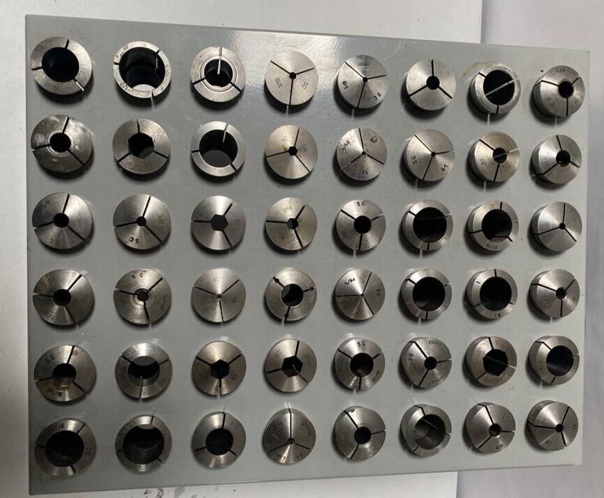 48 Pcs Set of 5C Collets With True Position CNC Organizer