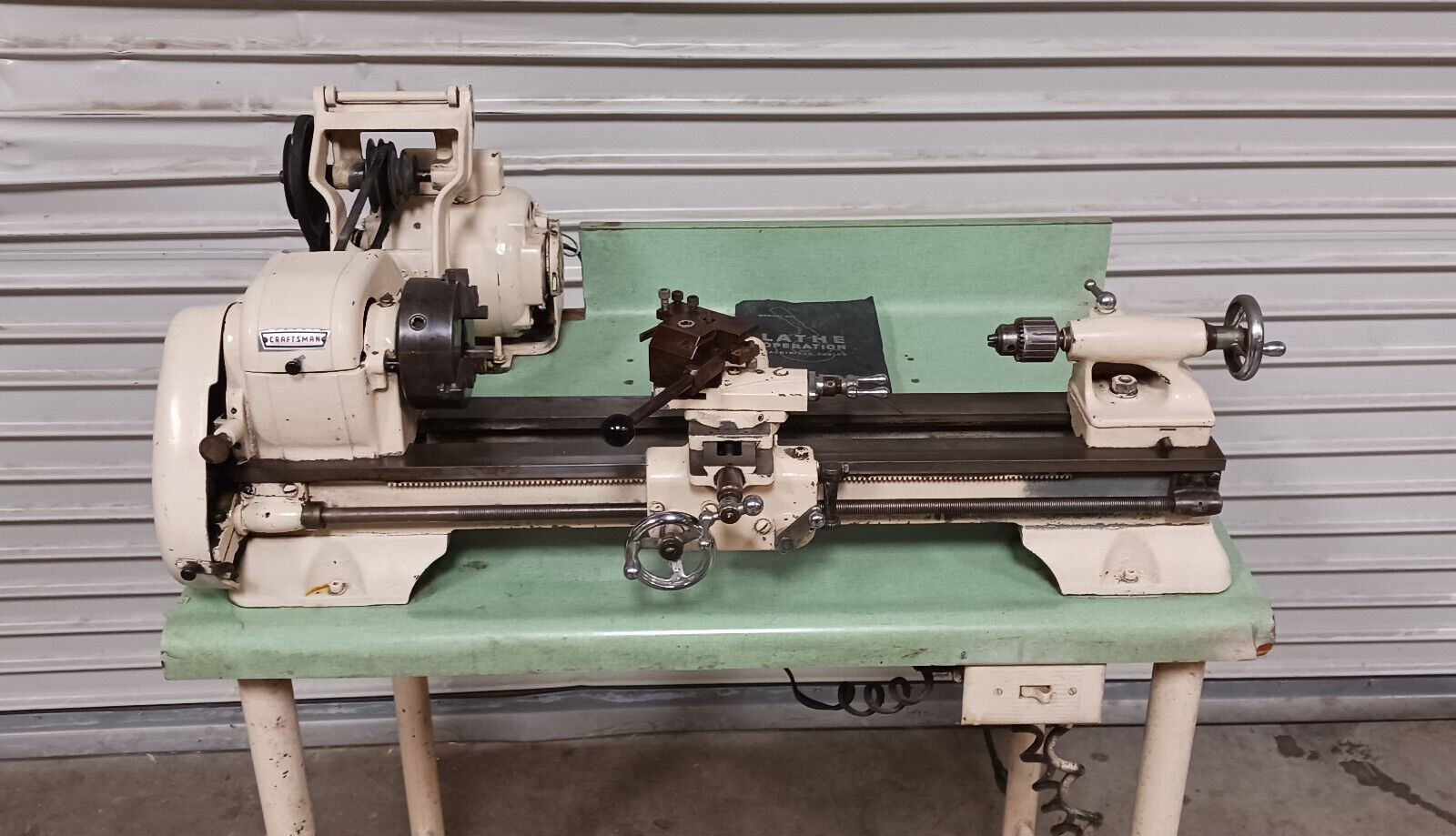 6 x 18 CRAFTSMAN ATLAS Bench Lathe with Threading Tooling 110 Volt
