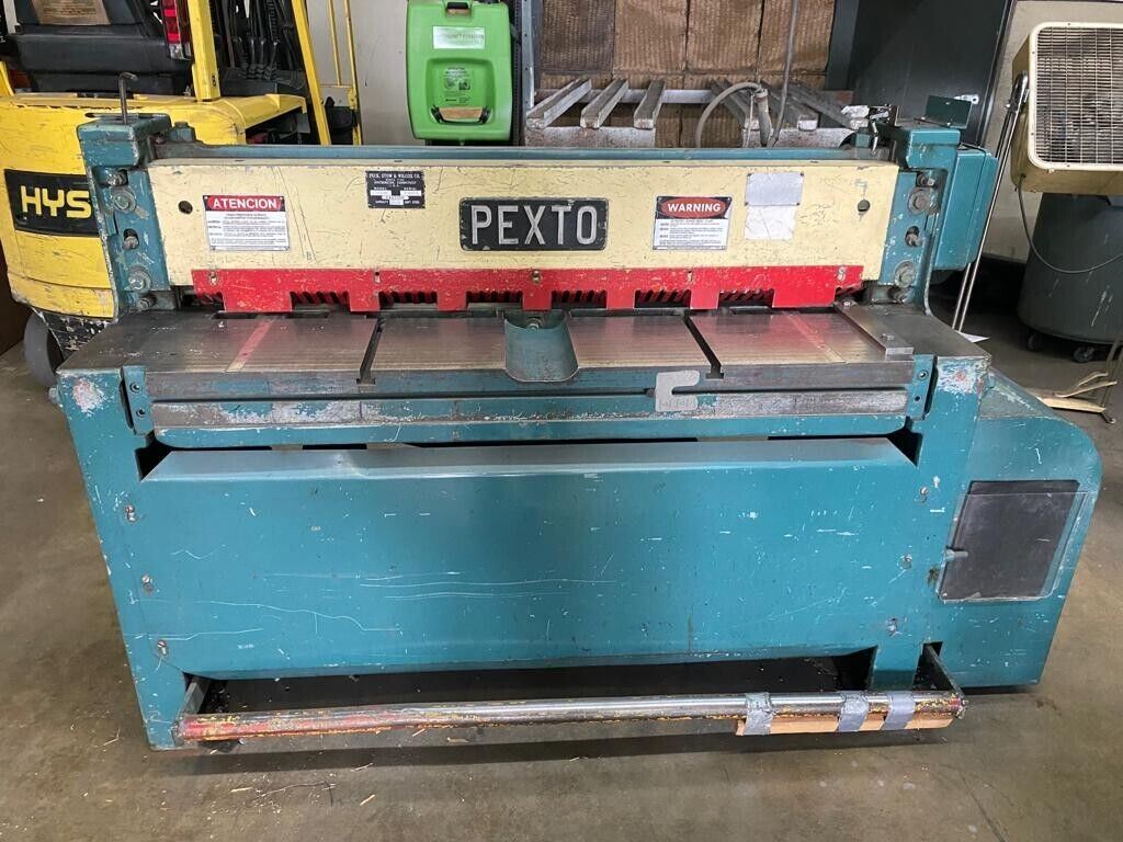 4′ Pexto Metal Shear Peck Stow Wilcox Model 12-U-4H Capacity 12 Gauge