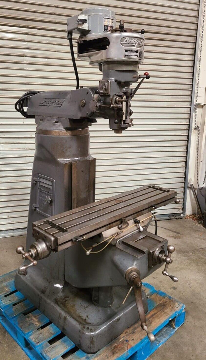 Bridgeport Vertical Mill Milling Machine 9x42 Table 1 HP Motor Local P