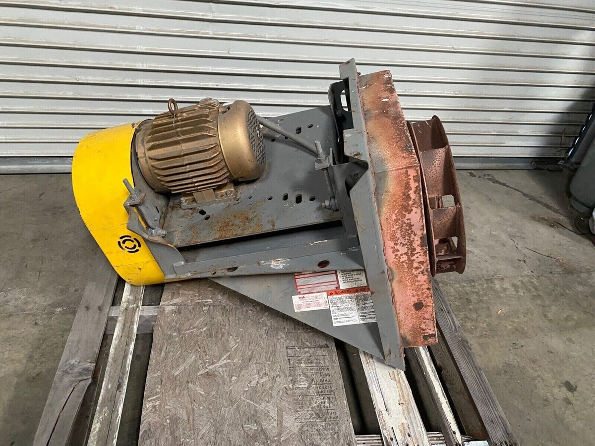 New York Blower nyb Plug Fan 18 PLR Wheel Size 4000 CFM 3HP Baldor Mot