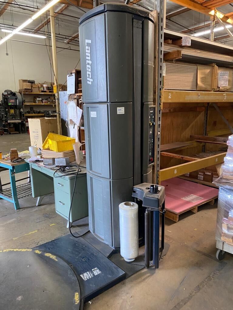Lantech Q 250 Stretch Shrink Wrapper Shrinking Machine 60" Dia Turn Ta