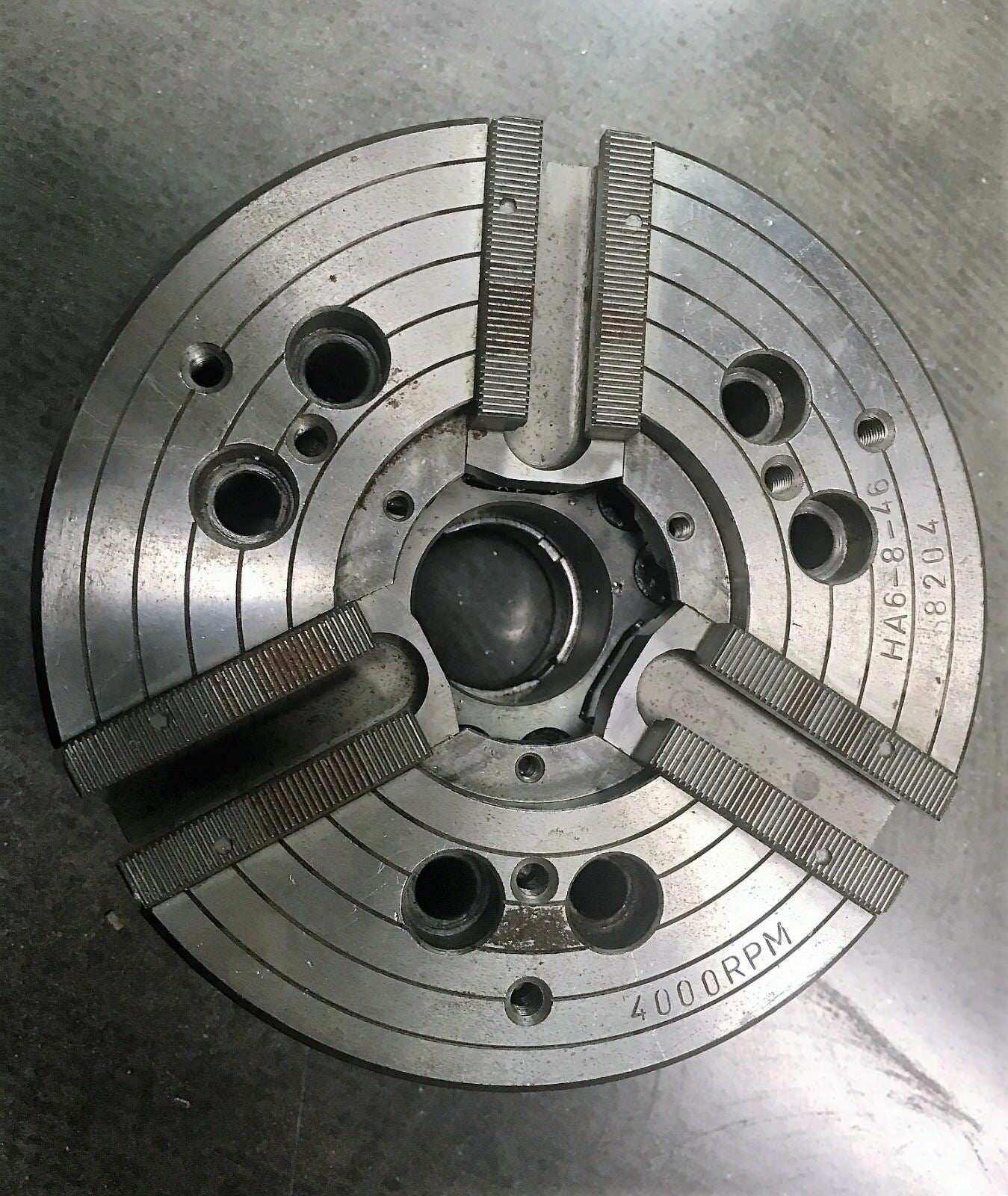 8" MMK HA6-8-46 Hydraulic CNC 3 Jaw Lathe Chuck