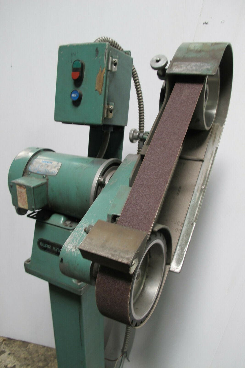 Burr King 2 1/2" x 60" On Stand 3 Phase 3 HP Belt Sander W/ Extra Sand