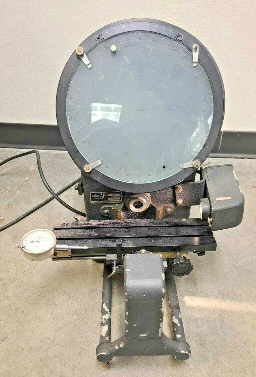 Micro-Vu model 400 Optical Comparator Machine Inspection Measurement W