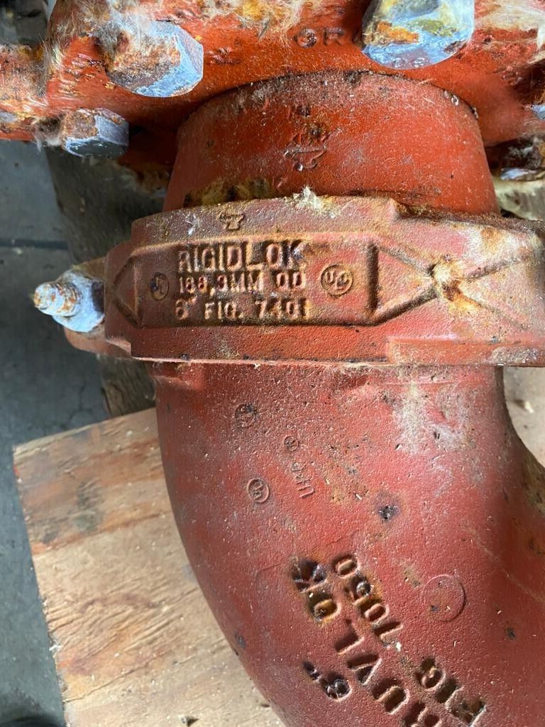 GRUVLOCK 7050 Grooved End Ball Valve 6" Ball Stem Nace gruvlok Anvil