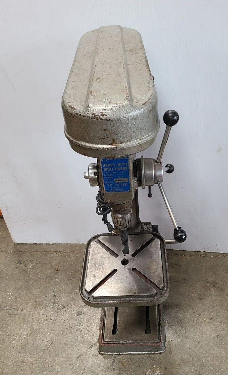 Continental Heavy Duty drill press DP 14-500 1/2 HP 12 Speed Single Ph