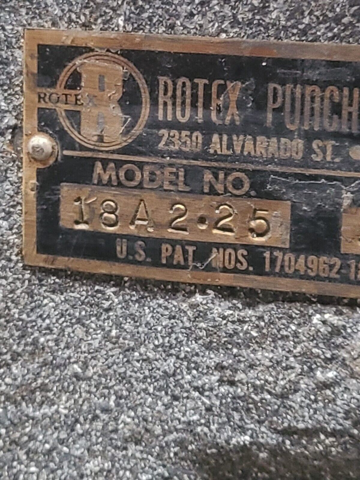 ROTEX MANUAL TURRET Punch Press 18-A 18 STATIONS