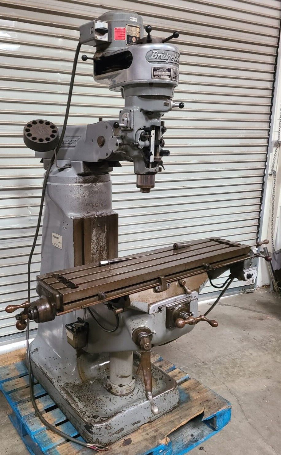 Bridgeport Vertical Mill Milling Machine 9x42 Table Power Feed