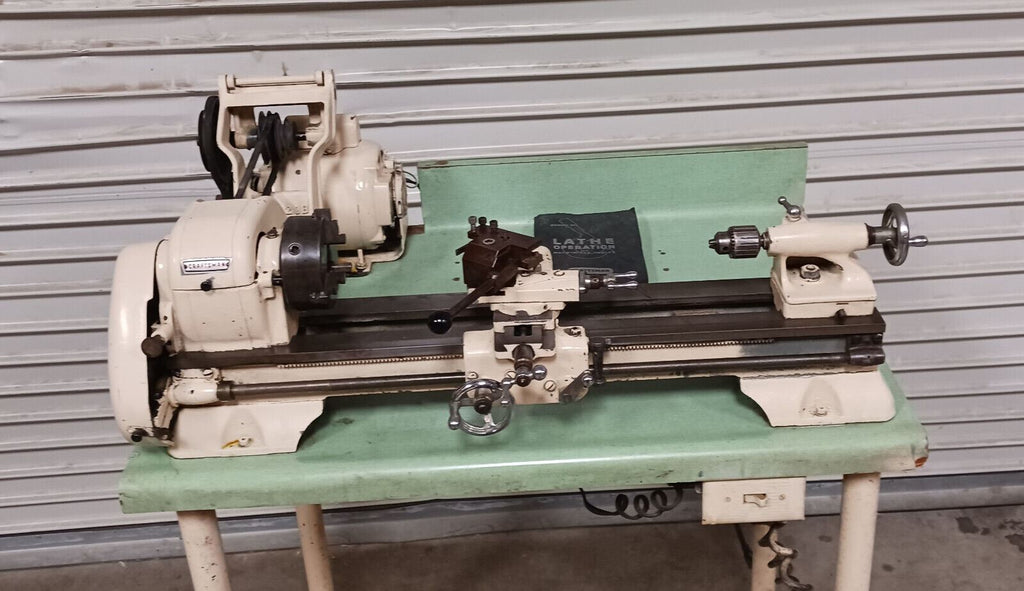 6 x 18 CRAFTSMAN ATLAS Bench Lathe with Threading Tooling 110 Volt Nic