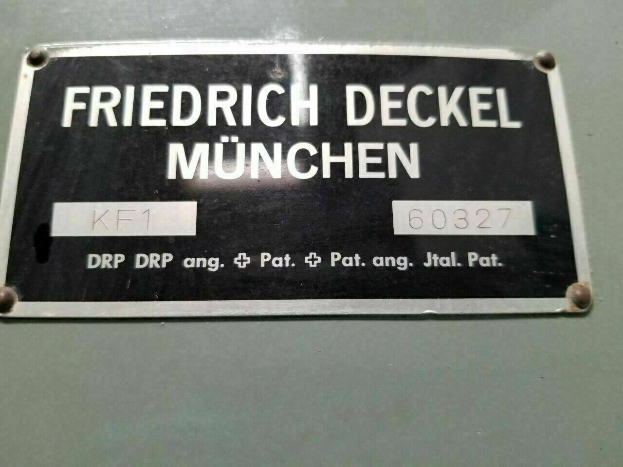 DECKEL Universal Pantograph Model KF1 Engraver Copy Mill Engraving Mac