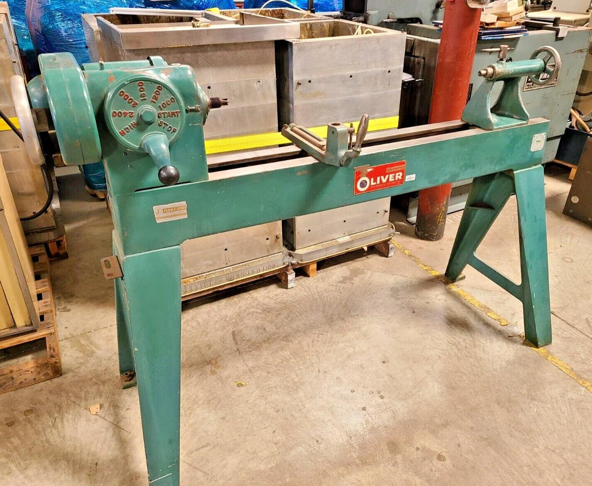 Original OLIVER Model 2159 Heavy Duty 14" Wood Lathe 1HP 3 Phase USA M