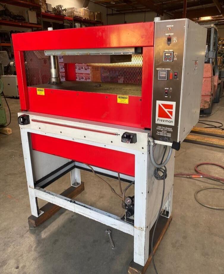 Freeman Herman Schwabe Die Cutting Clicker Press Model 76M Heated Plat
