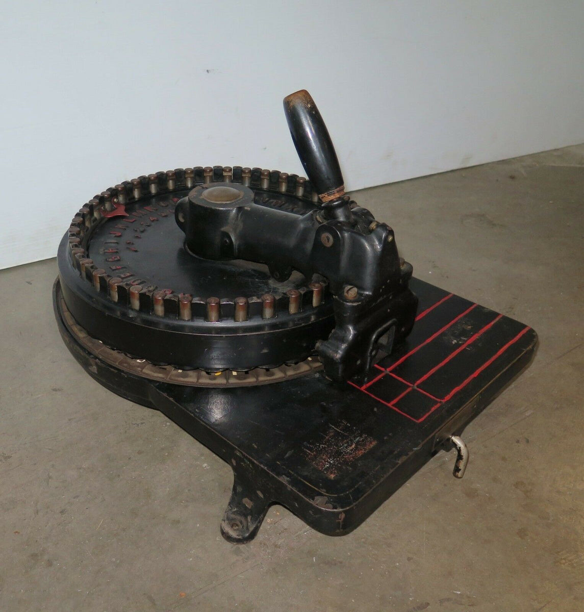 Rare Vintage Diagraph Stencil Cutting Machine 3/4 Letter Size