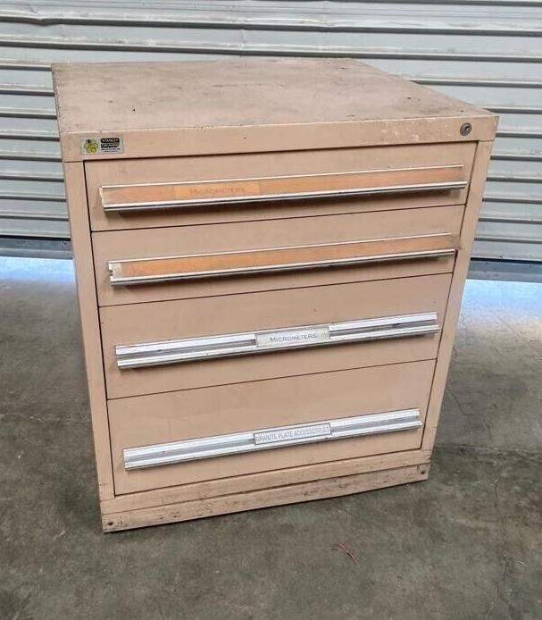 Stanley Vidmar 4 Drawers Cabinet Tool Box Storage Heavy Duty 30 x 27-1