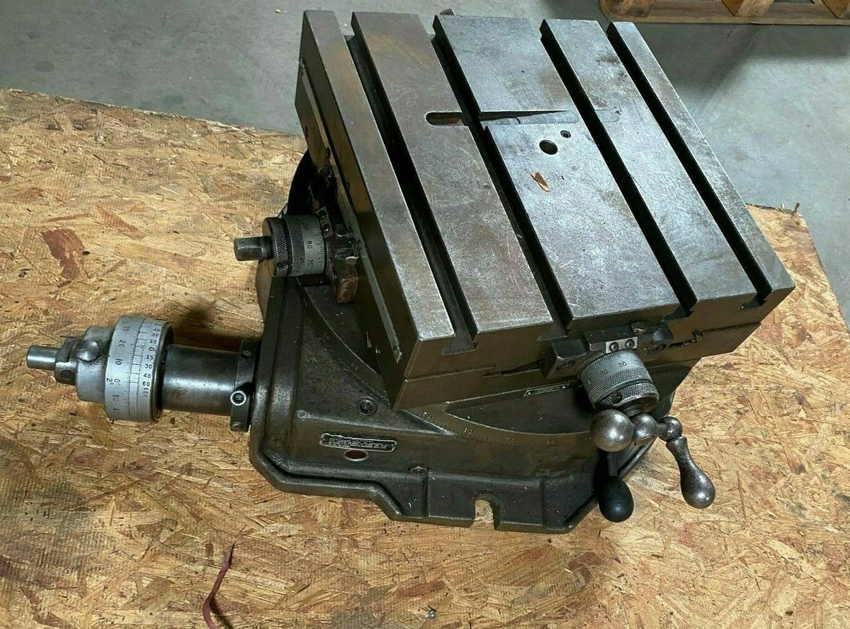 15" Rotary Table DMT-15 TROYKE X Y Cross Slide Milling Tool High T-Slo