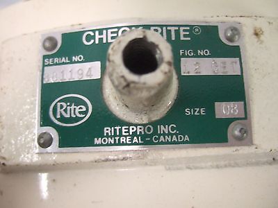 RITERPRO CHECK RITE 12 CET Wafer Combination Swing Valve 381194