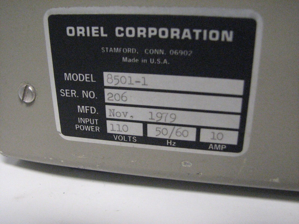 ORIEL Corporation 8501-1 Arc Lamp Power Supply
