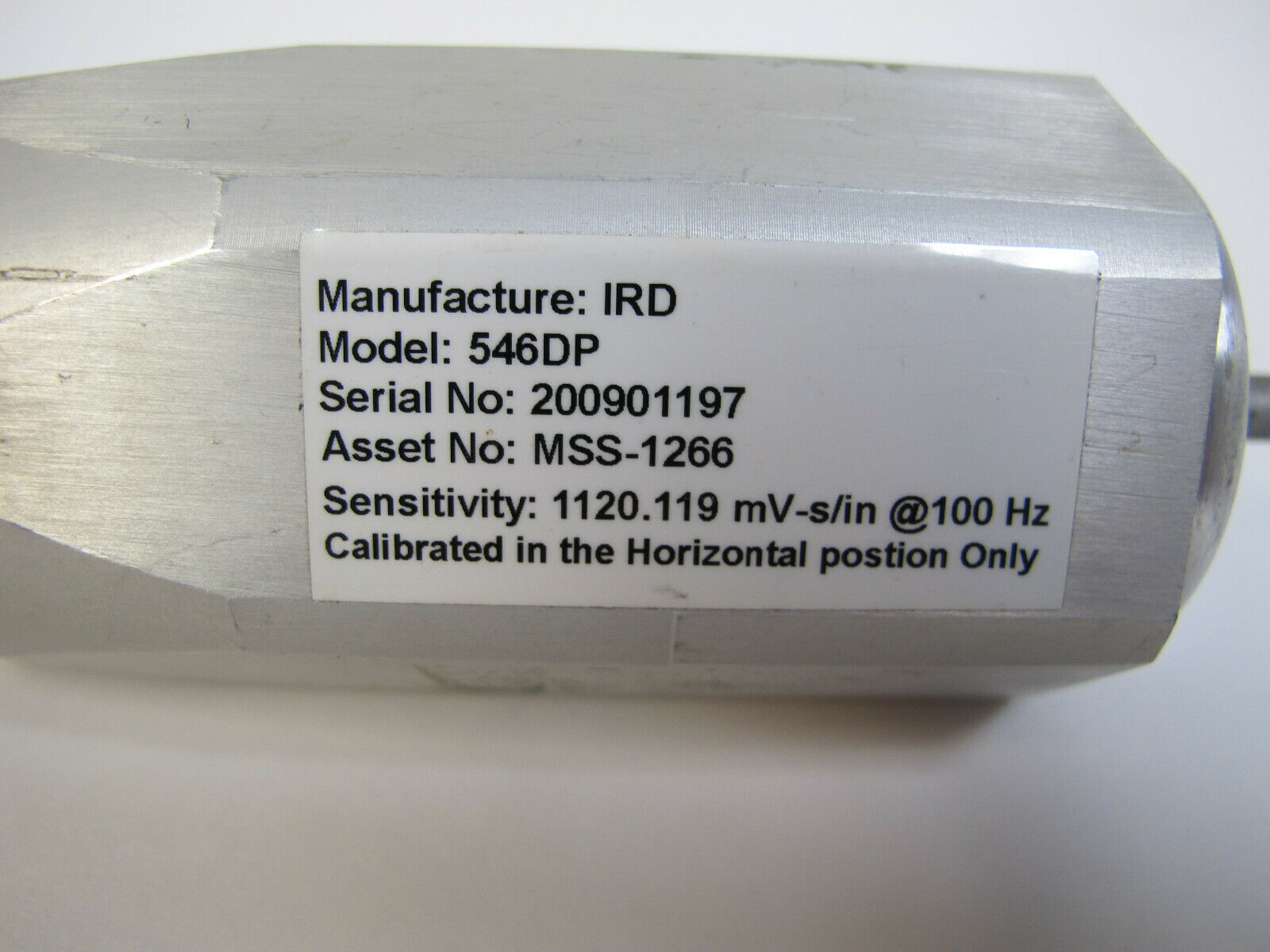 IRD Balancing Model 546DP Vibration Sensor High Sensitivity Velocity T