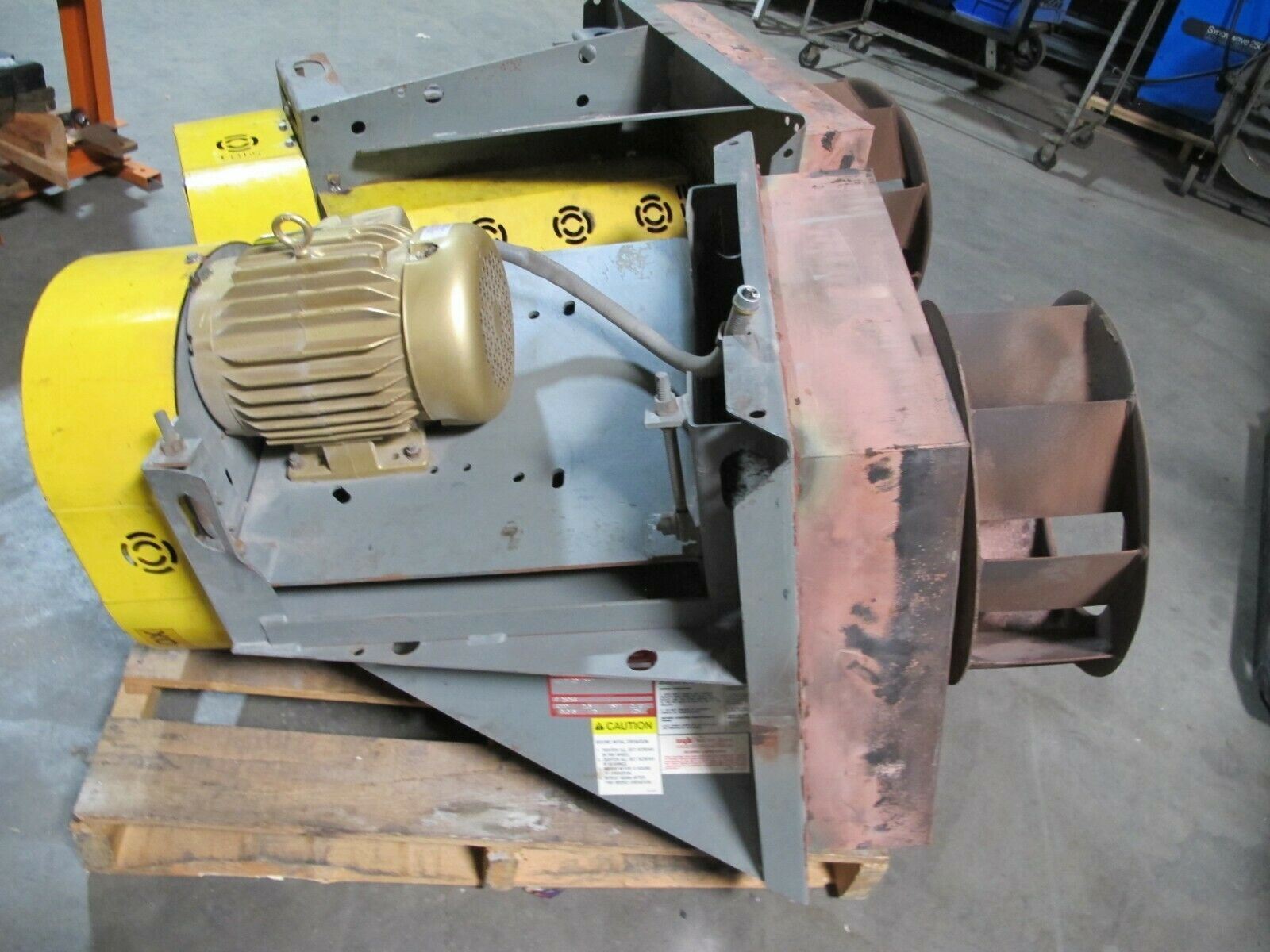 New York Blower nyb Plug Fan 18 PLR Wheel Size 4000 CFM 3 HP Baldor Mo