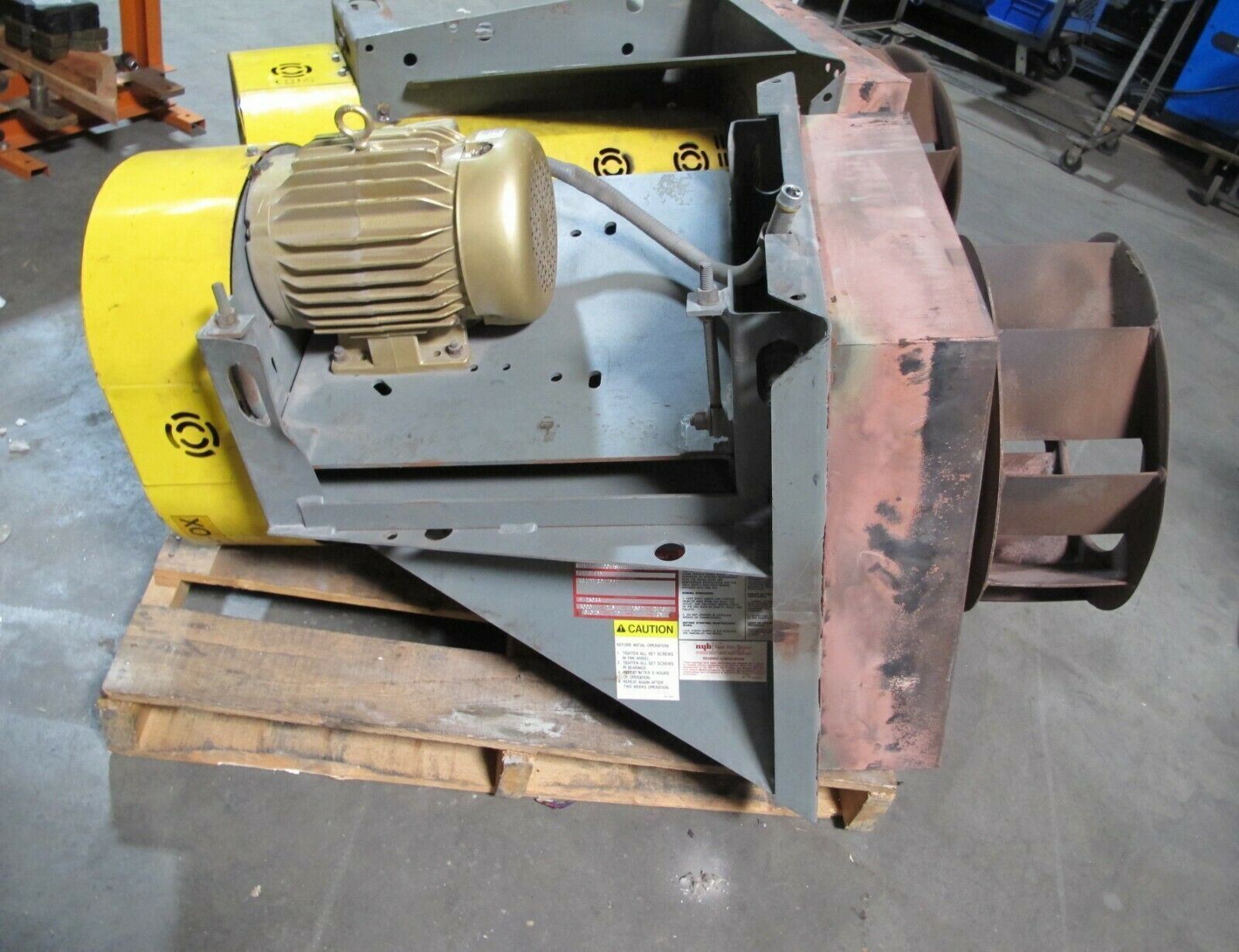 New York Blower nyb Plug Fan 18 PLR Wheel Size 4000 CFM 3 HP Baldor Mo