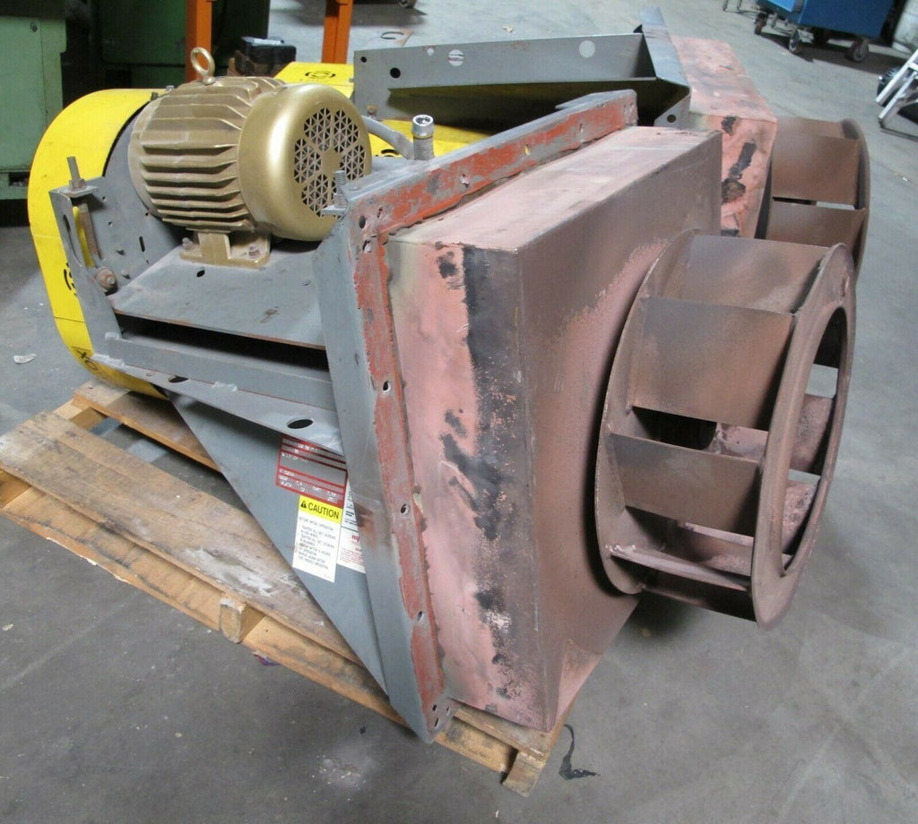 New York Blower nyb Plug Fan 18 PLR Wheel Size 4000 CFM 3 HP Baldor Mo